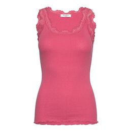 rosemunde Damen rosemunde Spitzentop &raquo;Babette Silk Top&laquo; Vintage-Spitzenbesatz, mit Rundhalsausschnitt, hoher Seidenanteil M