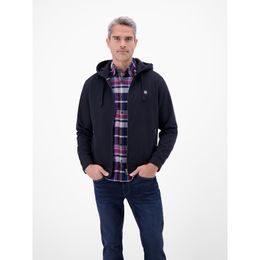 Lerros Herren Lerros Sweatjacke &raquo;Hoodie Sweat-Jacke&laquo; Kapuzensweatjacke mit Tunnelzug und seitlichen Rei&szlig;verschlusstaschen XXL