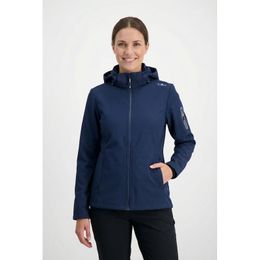 CMP Damen CMP Softshelljacke &raquo;WOMAN JACKET ZIP HOOD&laquo; mit Kapuze sportlicher Stil, w&auml;rmend, wind- und wasserabweisend 36