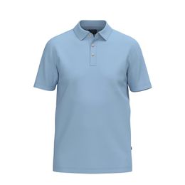 OLYMP Herren OLYMP Poloshirt aus hochwertigem Leinen, unifarben L