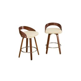 ABRIHOME Barhocker-Set in Beige 2er Set drehbar und h&ouml;henverstellbar | Gr.: onesize