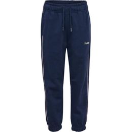 Hummel Verstellbare Taille Hose Hmljr Loose Kinder in DRESS BLUE/ROSEATE SPOONBILL | Gr.: 116
