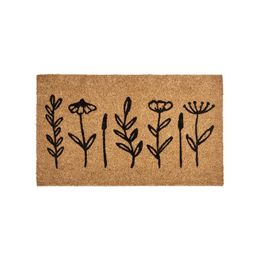 Beliani Fu&szlig;matte AGIAK in /Schwarz - (W) 50 x (L) 80 cm | Gr.: onesize