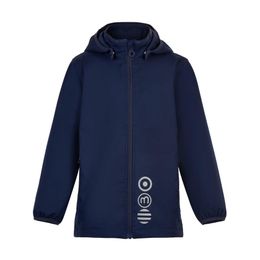 Minymo Kinder Softshelljacke "Softshell jacket-Solid" in Blau | Gr.: 140