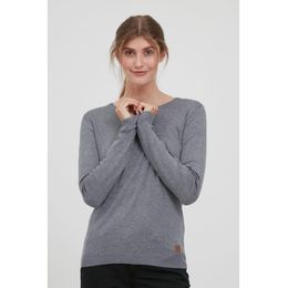 oxmo Strickpullover OXEdda in Grau | Gr.: XS
