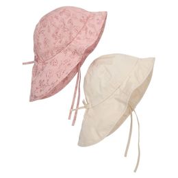 EN FANT Kinder Hut "Sun hat w. string 2-PACK" in Rosa | Gr.: 6-12 Monate