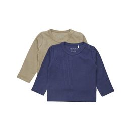 Minymo Kinder Longsleeve "Blouse LS (2-pack)" in Blau | Gr.: 92