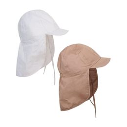 EN FANT Kinder Hut "Sun hat w. string 2-PACK" in Beige | Gr.: 2-4 Jahre