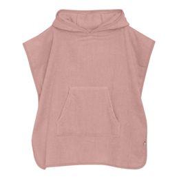 Pippi Babywear Bademantel "Organic bath poncho" in Rosa | Gr.: 86/92
