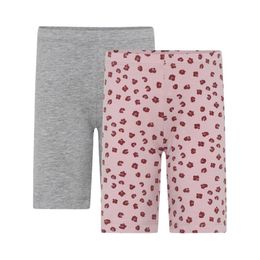 Minymo Kinder Leggings "Bike Shorts (2-pack)" in Grau | Gr.: 140