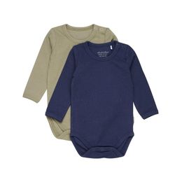 Minymo Kinder Langarmbody "Body LS (2-pack)" in Blau | Gr.: 68