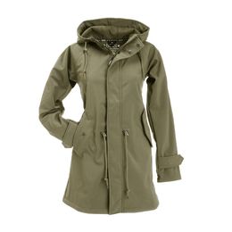 BMS Kurzmantel aus Softshell f&uuml;r Frauen in khaki oliv | Gr.: 38