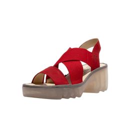Fly London Sandalen in Rot/Beige | Gr.: 41