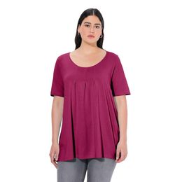 Ulla Popken Shirt in magnolienrot | Gr.: 46-48
