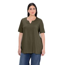 Ulla Popken Shirt in waldgr&uuml;n | Gr.: 50-52