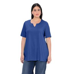 Ulla Popken Shirt in kobaltblau | Gr.: 62/64