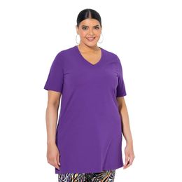 Ulla Popken Longshirt in violett | Gr.: 42-44