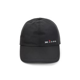 Kiton Caps & M&uuml;tzen - Black Polyester Baseball Cap With Embroidered Logo - Gr. M - in Schwarz - f&uuml;r Damen