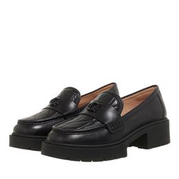 Coach Loafer - Leah Quilted Leather Loafer - Gr. 36 (EU) - in Schwarz - f&uuml;r Damen