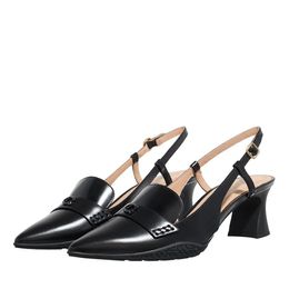 Coach Pumps & High Heels - Nikola Leather Hybrid Slingback - Gr. 36,5 (EU) - in Schwarz - f&uuml;r Damen