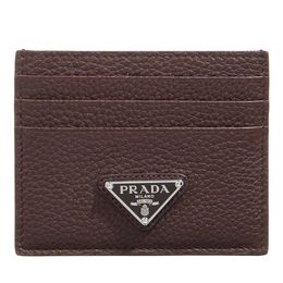 Prada Portemonnaies - Credit Card Holder - Gr. unisize - in Braun - f&uuml;r Damen
