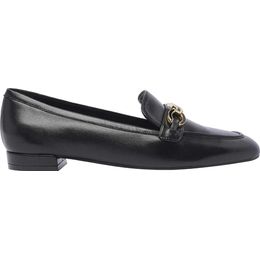 Stuart Weitzman Loafer - Stuart Weitzman Signature Square Leather Loafers - Gr. 36 (EU) - in Schwarz - f&uuml;r Damen