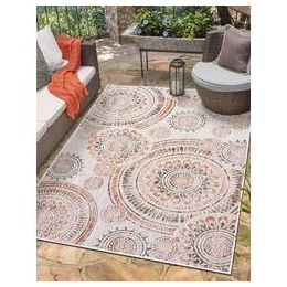 Teppich "Sonic, LAGERR&Auml;UMUNG", beige (cream,schwarz,braun), B:80cm H:6mm L:150cm, Polypropylen, MyFlair M&Ouml;BEL & ACCESSOIRES, Teppiche, Teppich, Ethno Design, Kreise, Outdoor geeignet, Balkon, Terrasse