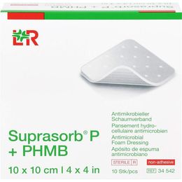 1001 Artikel Medical Suprasorb P+PHMB Schaumverband 10x10 cm 10 St