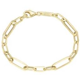 Armband "Gliederkette 3/1, Silber 925", gold, Giorgio Martello MILANO, Armb&auml;nder, Damen, 19cm, Silber 925 (Sterlingsilber), Armband