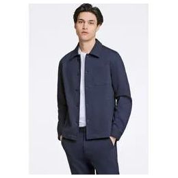 Hemdjacke LINDBERGH "Hemdjacke Relaxed Fit", Herren, Gr. XL, blau (navy mix), Obermaterial: 75% Polyester, 22% Viskose, 3% Elasthan; Futter: 95% Polyester, 5% Elasthan, l&auml;ssig geschnitten, Jacken