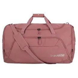 Reisetasche Travelite "KICK OFF, verschiedene Gr&ouml;&szlig;en und Farben", Gr. B/H/T: 70cm x 40cm x 43cm, rosa (rose), Polyester, unifarben, Taschen Reisetasche, Reisegep&auml;ck Sporttasche Freizeittasche mit Aufsteckfunktion