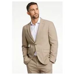 Anzugsakko LINDBERGH "Anzugjacke Modern Fit", Herren, Gr. 56, beige (lt sand mel), Obermaterial: 54% Polyester, 44% Wolle, 2% Elasthan; Futter: 95% Polyester, 5% Elasthan, Sakkos