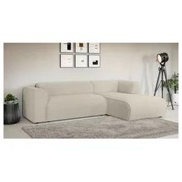 Ecksofa Home Affaire "GENTON L-Form (257 cm), zeitlos & stilvolles Design", beige (creme), B:257cm H:78cm T:161cm, 100% Polyester, Sofas, Ecksofa, Aufwendig gepolstert, in Cord, Chenille und Struktur