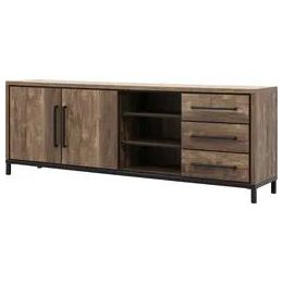 Sideboard OMG DESIGN "Vasto", braun (espresso), B:220cm H:80cm T:45cm, Spanplatte, Sideboards, Sideboard, mit Soft-Close, in zwei Breiten