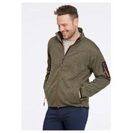 JACK'S INN 54 Strickcape JACK&rsquo;S "Sweatshirt Comfort Fit", Herren, Gr. L, gr&uuml;n (olive), Obermaterial: 100% Polyester, Strickjacken