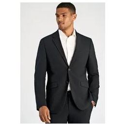 Anzug LINDBERGH "Anzug Modern Fit", Herren, Gr. 52, schwarz, Obermaterial: 67% Polyester, 28% Viskose, 5% Elasthan; Futter: 98% Polyester, 2% Elasthan, Anz&uuml;ge