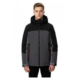 Outdoorjacke Killtec "KOW 223 BYS JCKT", Jungen, Gr. 140, grau (anthrazit), Obermaterial: 100% Polyester. Futter: 100% Polyester. Wattierung: 100% Polyester, Jacken Outdoorjacke, f&uuml;r Jugendliche, mit seitlichen Taschen mit Zippern