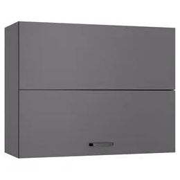 H&auml;ngeschrank KOCHSTATION "KS-Paula", anthrazit, anthrazit, B:90cm H:70,4cm T:34,9cm, Schr&auml;nke, H&auml;ngeschrank, 90 cm breit, 70 cm hoch, mit 1 Faltliftt&uuml;r, 2 Einlegeb&ouml;den