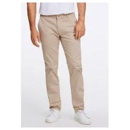 Chinos LINDBERGH "Chino Tapered Fit", Herren, Gr. 28, L&auml;nge 30, beige (sand), Obermaterial: 97% Baumwolle, 3% Elasthan, unifarben, gerade, unten schmal, Hosen