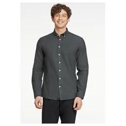 Flanellhemd LINDBERGH "Flanellhemd Relaxed Fit", Herren, Gr. XXL, Normalgr&ouml;&szlig;en, gr&uuml;n (dk army), Obermaterial: 100% Baumwolle, Hemden