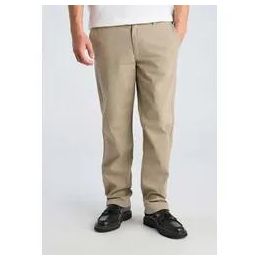 Chinos LINDBERGH "Chino Relaxed Loose Fit", Damen, Gr. XS, stone, Obermaterial: 98% Baumwolle, 2% Elasthan, unifarben, relaxed fit, Hosen