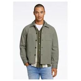 Hemdjacke LINDBERGH "Hemdjacke Relaxed Fit", Herren, Gr. L, mid army mix, Obermaterial: 75% Polyester, 22% Viskose, 3% Elasthan; Futter: 95% Polyester, 5% Elasthan, l&auml;ssig geschnitten, Jacken