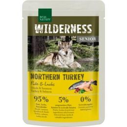 REAL NATURE WILDERNESS Nassfutter Hund, Senior, Northern Turkey Pute und Lachs 24x100 g