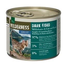 REAL NATURE WILDERNESS Nassfutter Katze, Adult Dark Fjord, Wildschwein mit Ente und Rentier 12x200 g