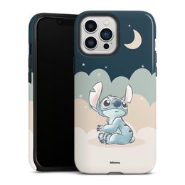 DeinDesign iPhone 13 Pro Max Handy Panzer Handyh&uuml;lle robuste Outdoor H&uuml;lle Schutzh&uuml;lle gl&auml;nzend Moon Lilo & Stitch Disney Tough Case