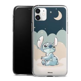 DeinDesign iPhone 11 Handy Slim Case Silikon Handyh&uuml;lle transparent H&uuml;lle extra d&uuml;nn Moon Lilo & Stitch Disney Silikon Slim Case