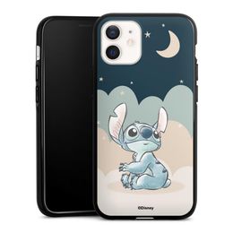 DeinDesign iPhone 12 mini Handy Silikon H&uuml;lle Case schwarz Handyh&uuml;lle Moon Lilo & Stitch Disney