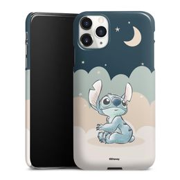 DeinDesign iPhone 11 Pro Max Handy Premium Case Smartphone Handyh&uuml;lle Schutzh&uuml;lle gl&auml;nzend Moon Lilo & Stitch Disney Premium Case