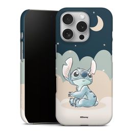 DeinDesign iPhone 16 Pro Handy Premium Case Smartphone Handyh&uuml;lle Schutzh&uuml;lle matt Moon Lilo & Stitch Disney Premium Case