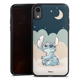 DeinDesign iPhone Xr Handy Silikon H&uuml;lle Case schwarz Handyh&uuml;lle Moon Lilo & Stitch Disney